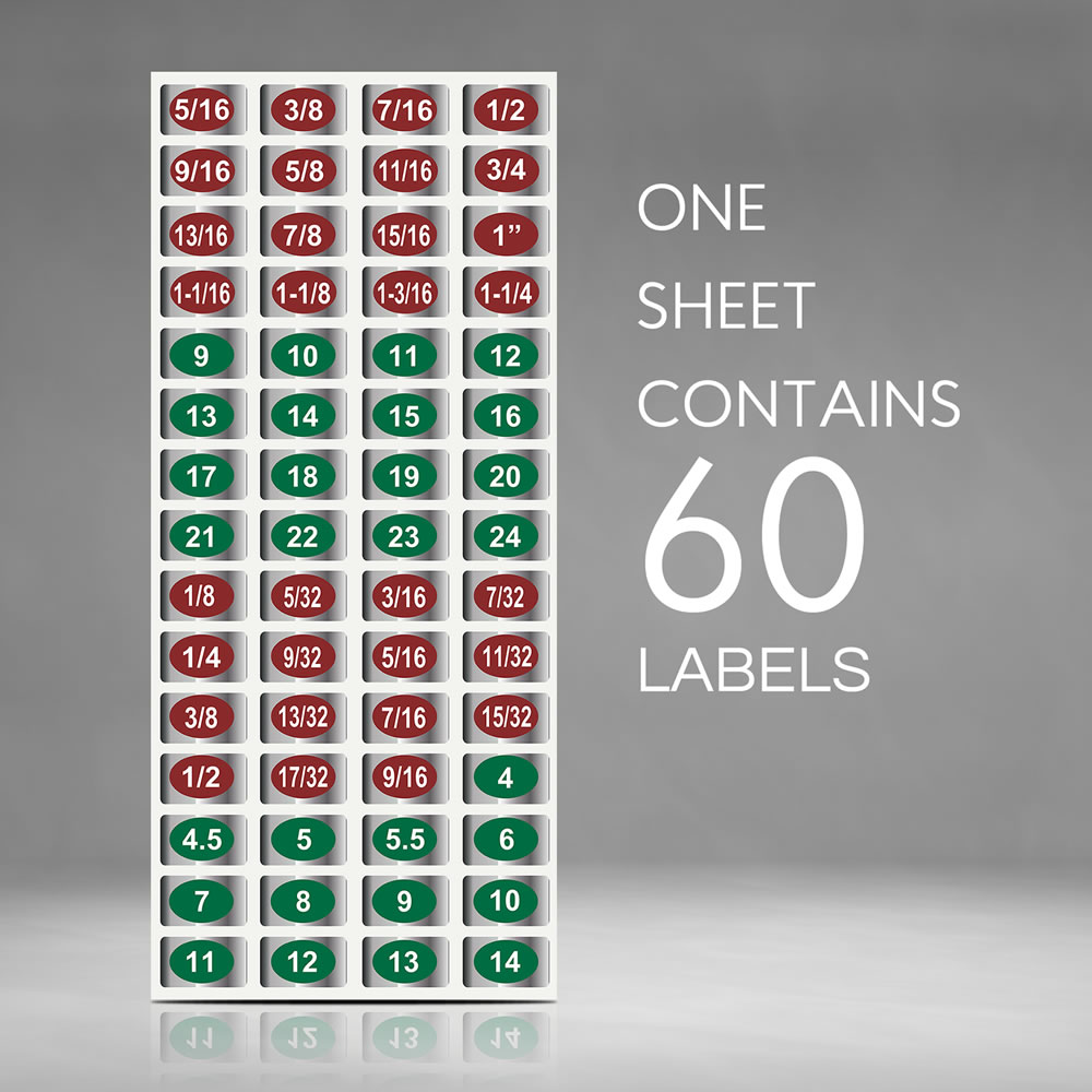 Chrome Socket Labels
