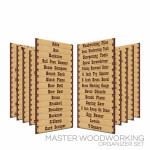 Woodworking Organizer Labels